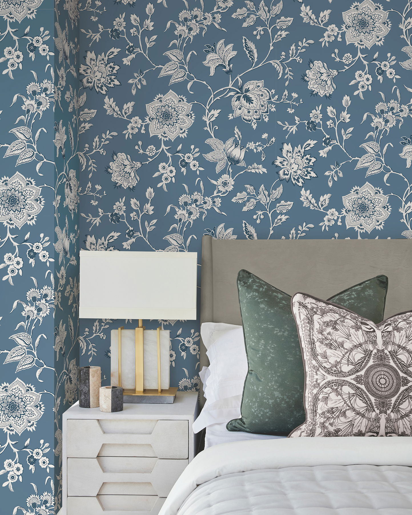 Sutton Blue Wallpaper by York Wall | Decorilla