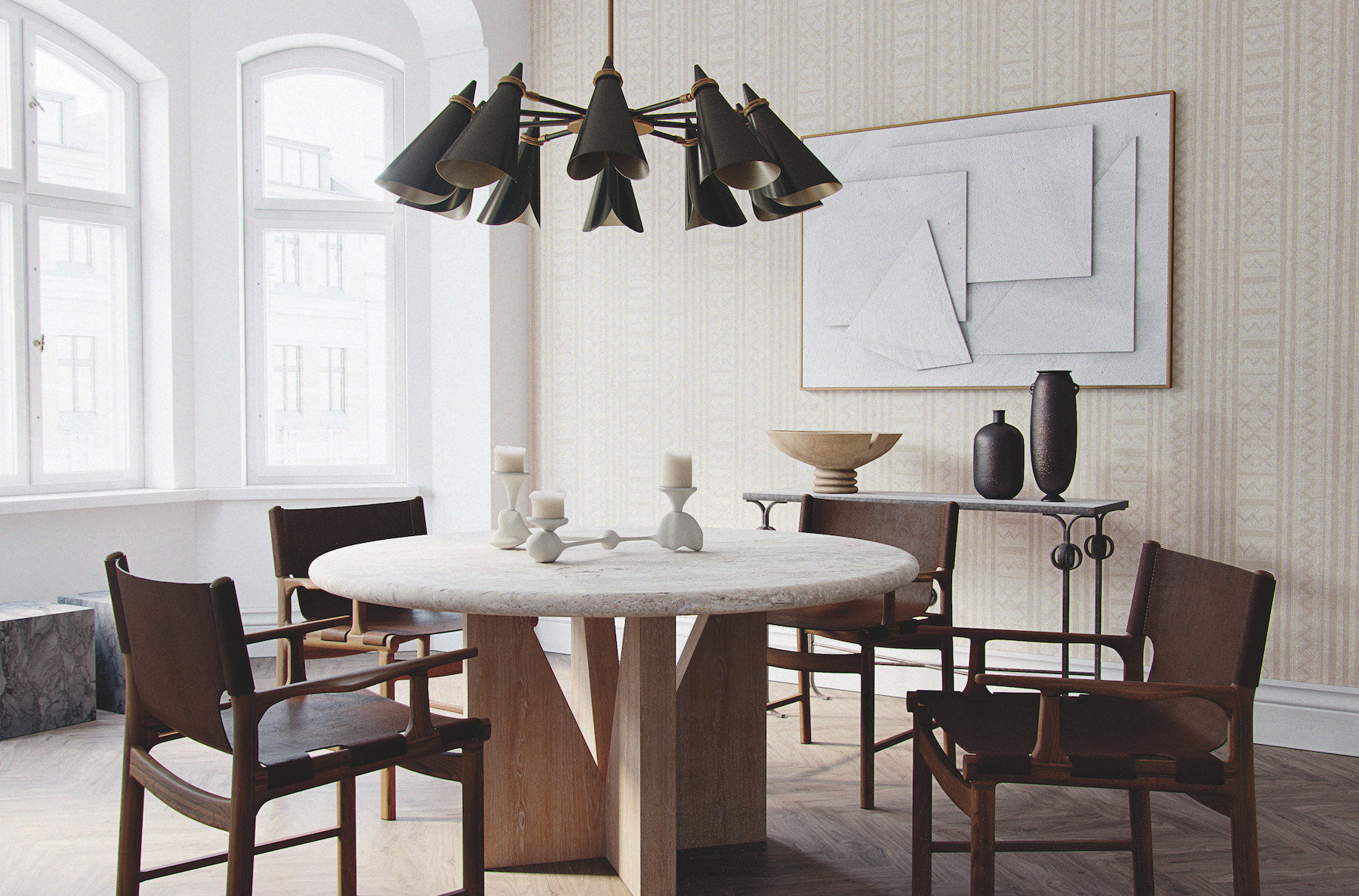 Beige Kotobi Wallpaper by York Wall | Decorilla