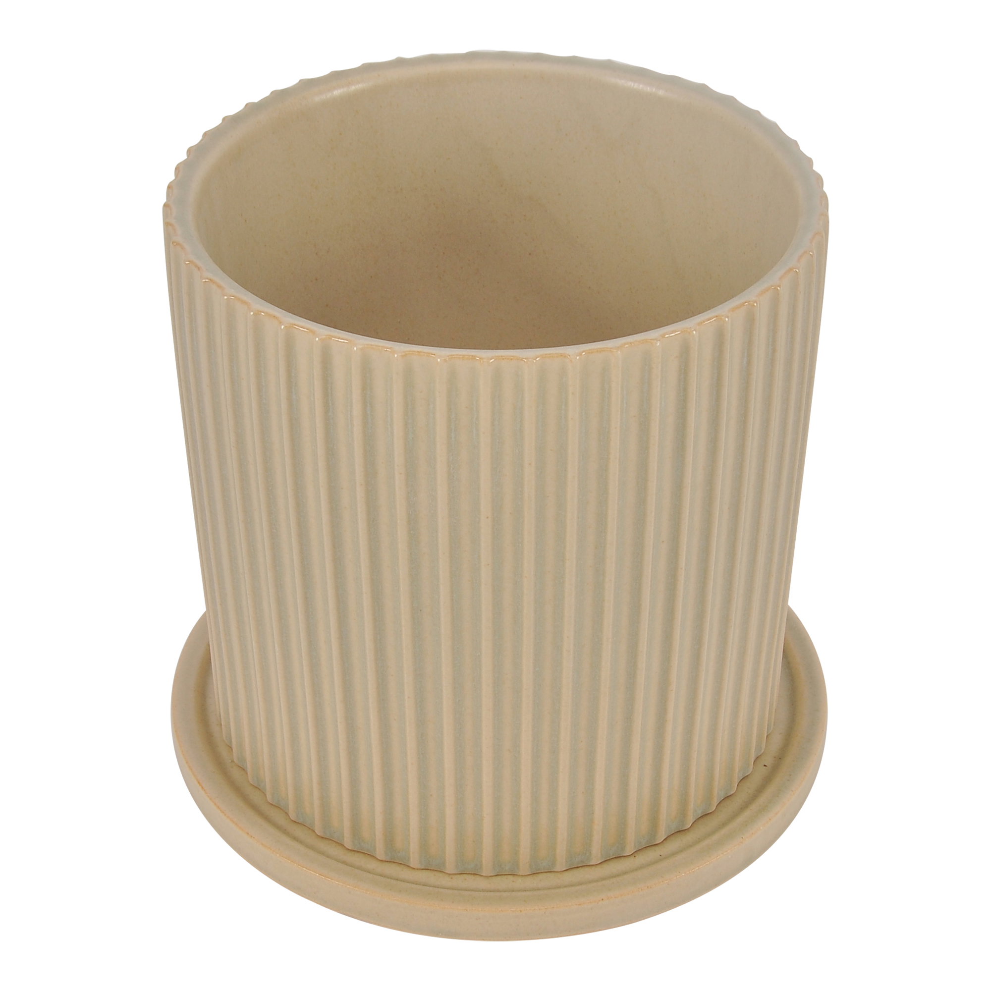 Kuhi Large Planter Beige by Moe's Home Collection | Decorilla