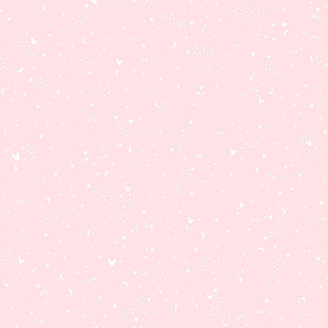 Disney Mickey Mouse Star Pink Wallpaper by York Wall | Decorilla