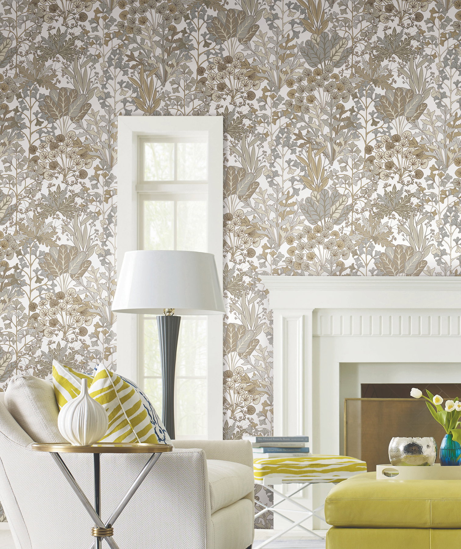 Forest Floor Neutral Wallpaper by York Wall | Decorilla