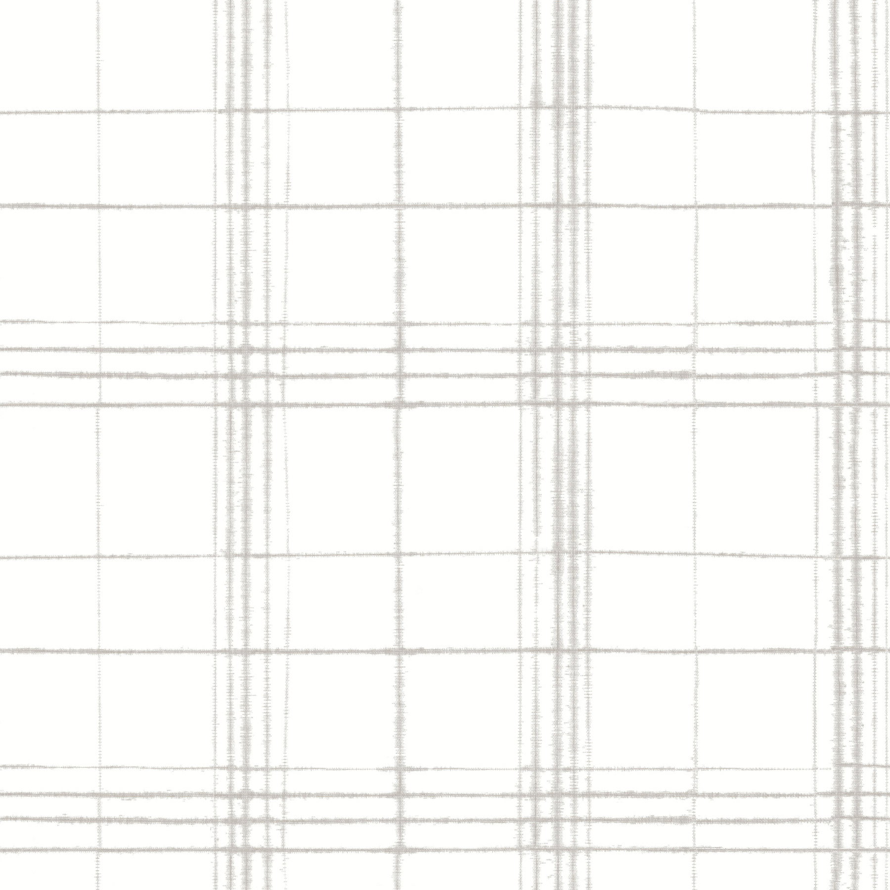 Farmhouse Plaid Linen & White Wallpaper by York Wall | Decorilla