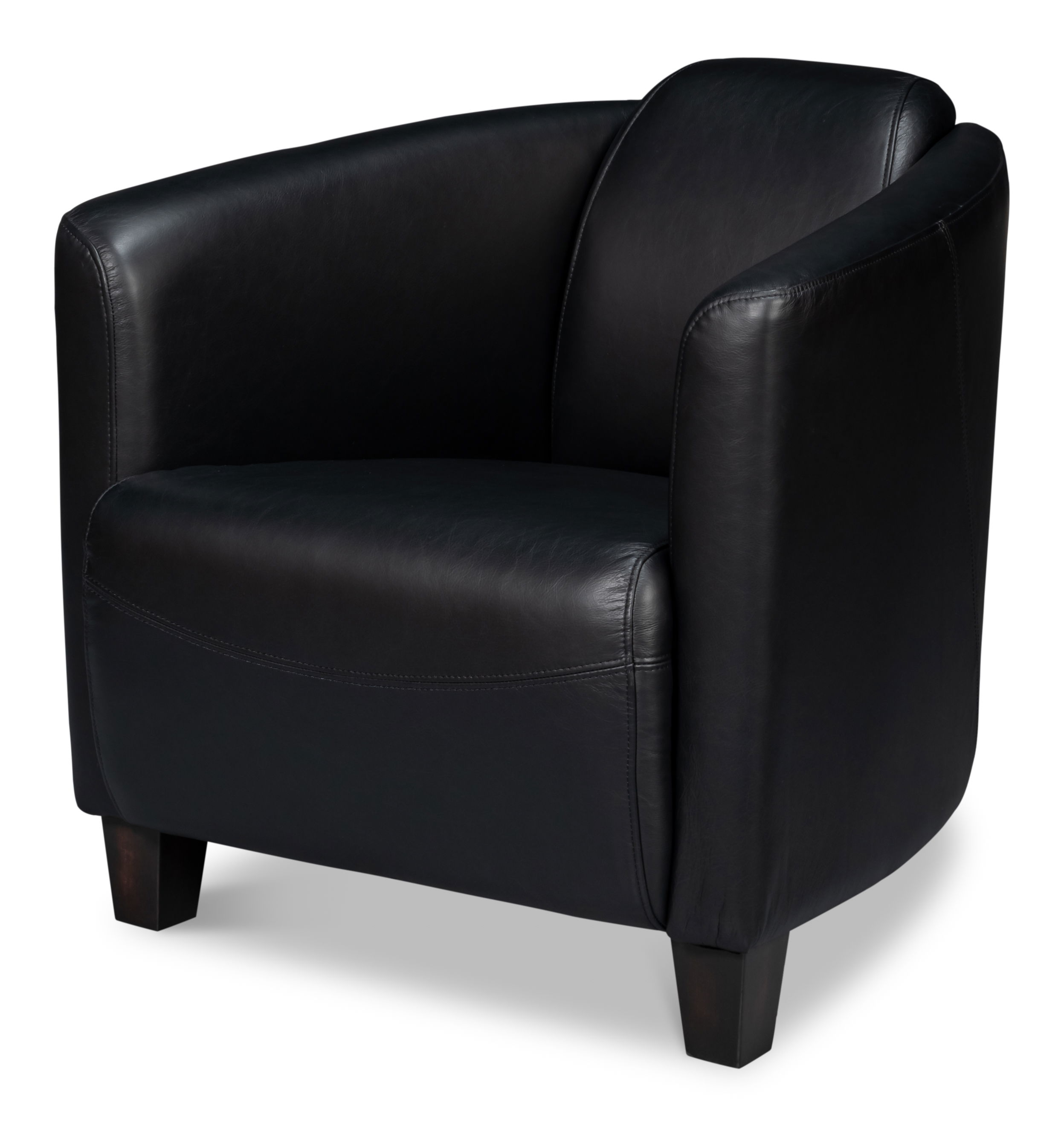 Mandy Arm Chair, Onyx Black by Sarreid | Decorilla