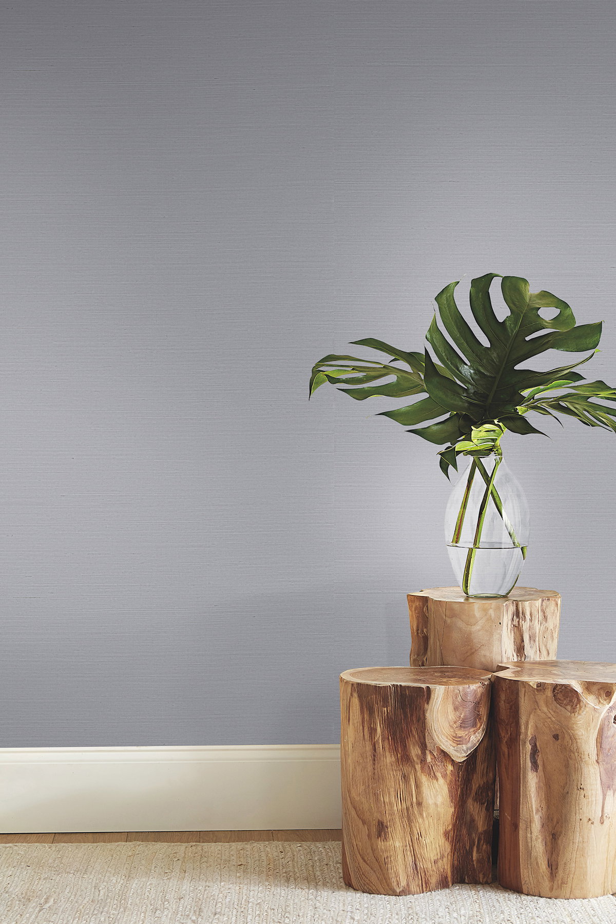 Makasa Sisal Grey Wallpaper by York Wall | Decorilla