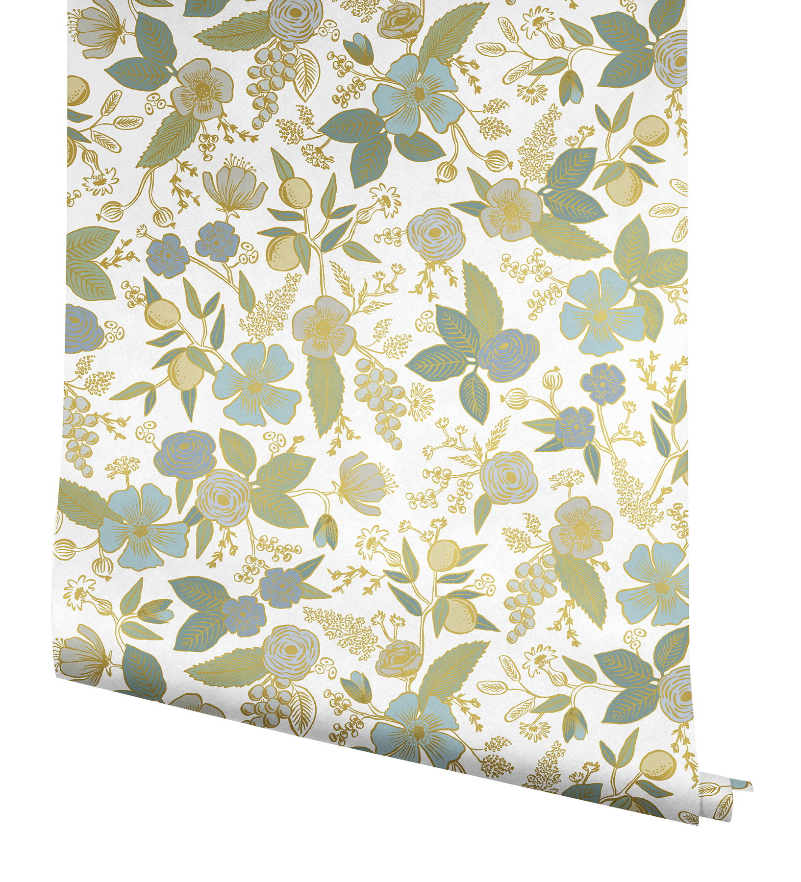 Colette Blue Multicolor Peel & Stick Wallpaper by York Wall | Decorilla