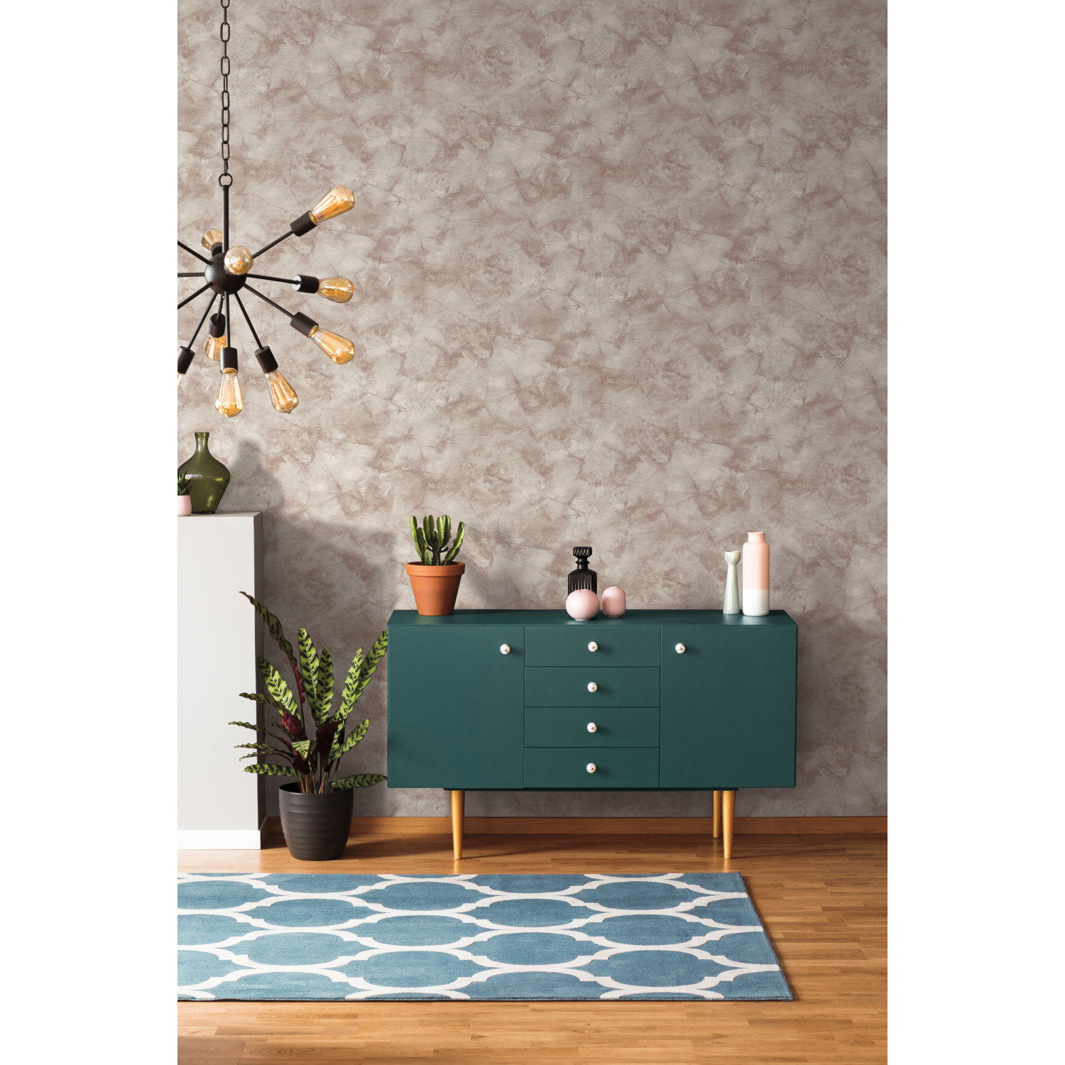 Pressed Petioles Brown Wallpaper by York Wall | Decorilla