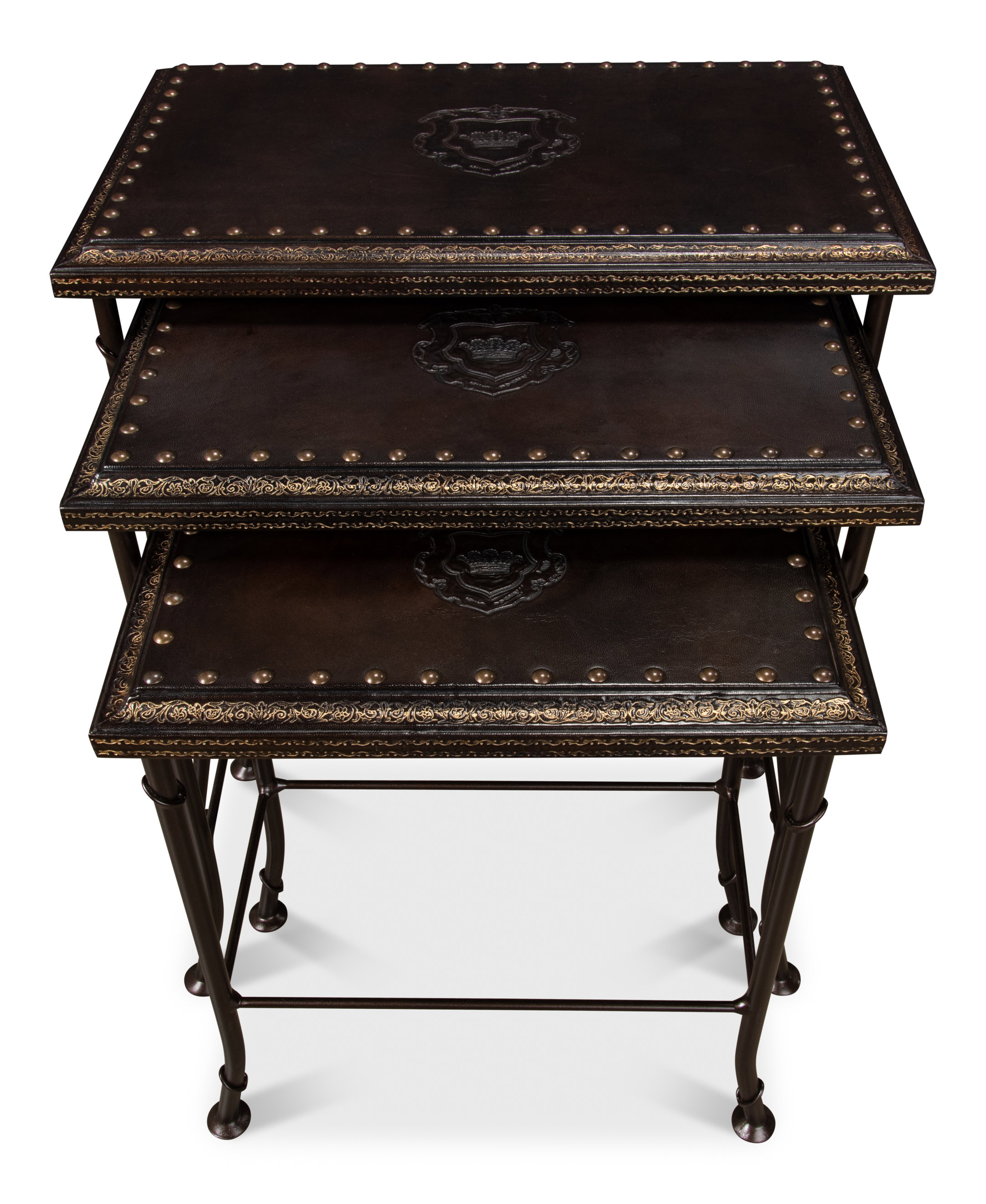 Noble Nesting Tables, Set Of 3 by Sarreid | Decorilla