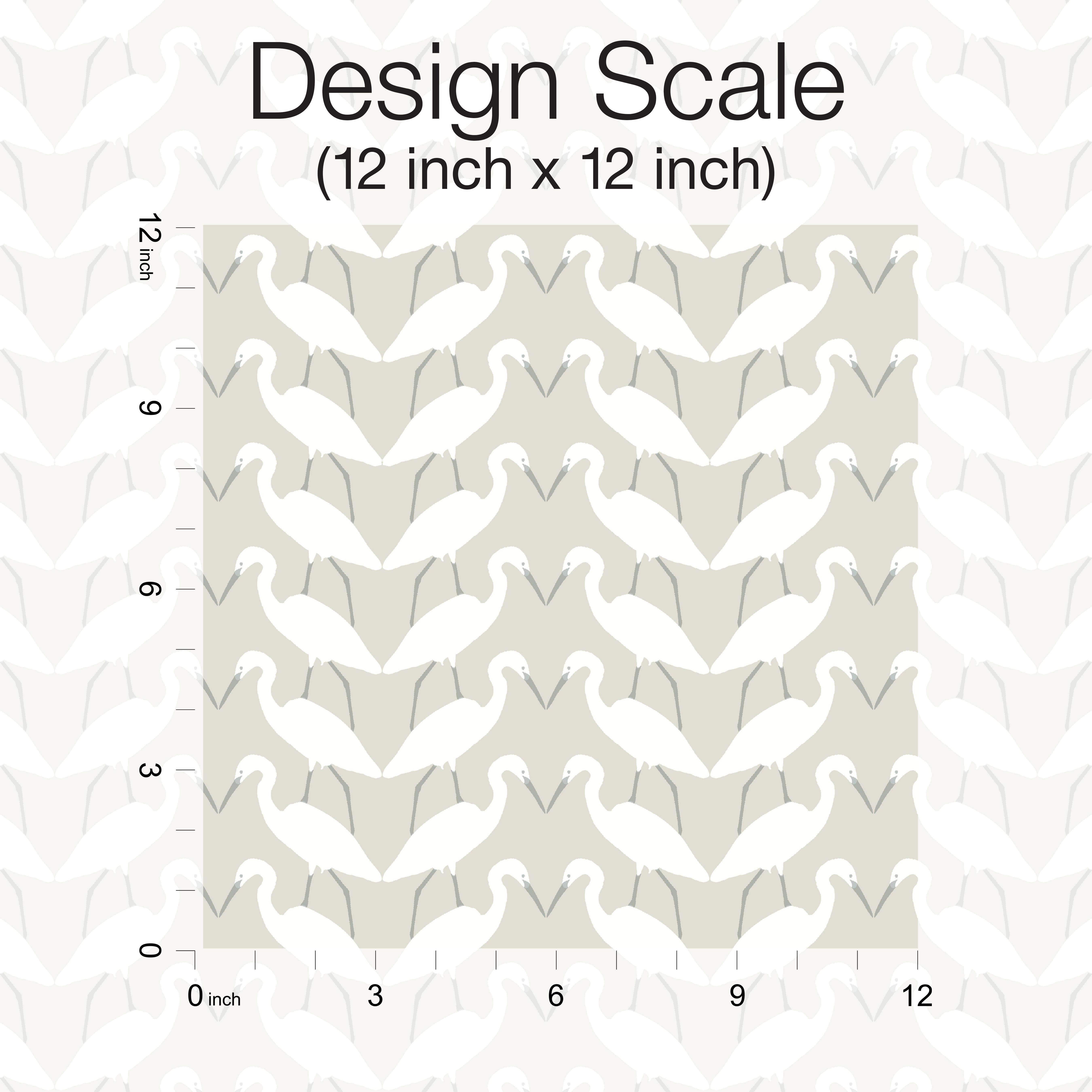 Elegant Birds Beige Peel & Stick Wallpaper by York Wall | Decorilla