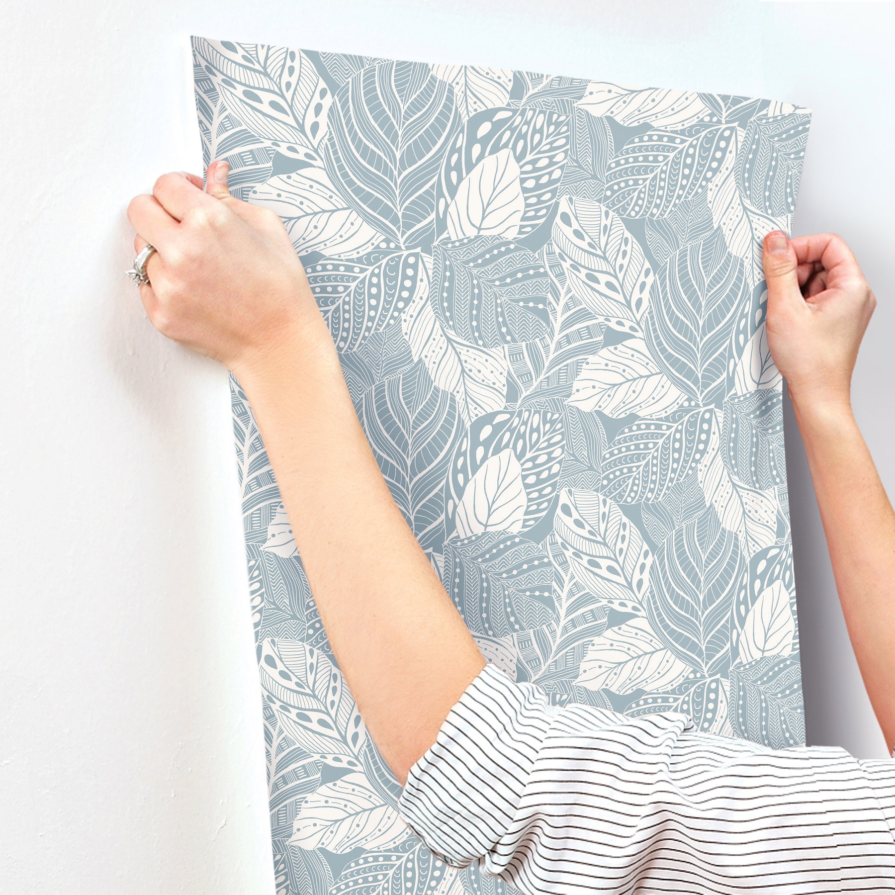 Vinca Blue Wallpaper by York Wall | Decorilla