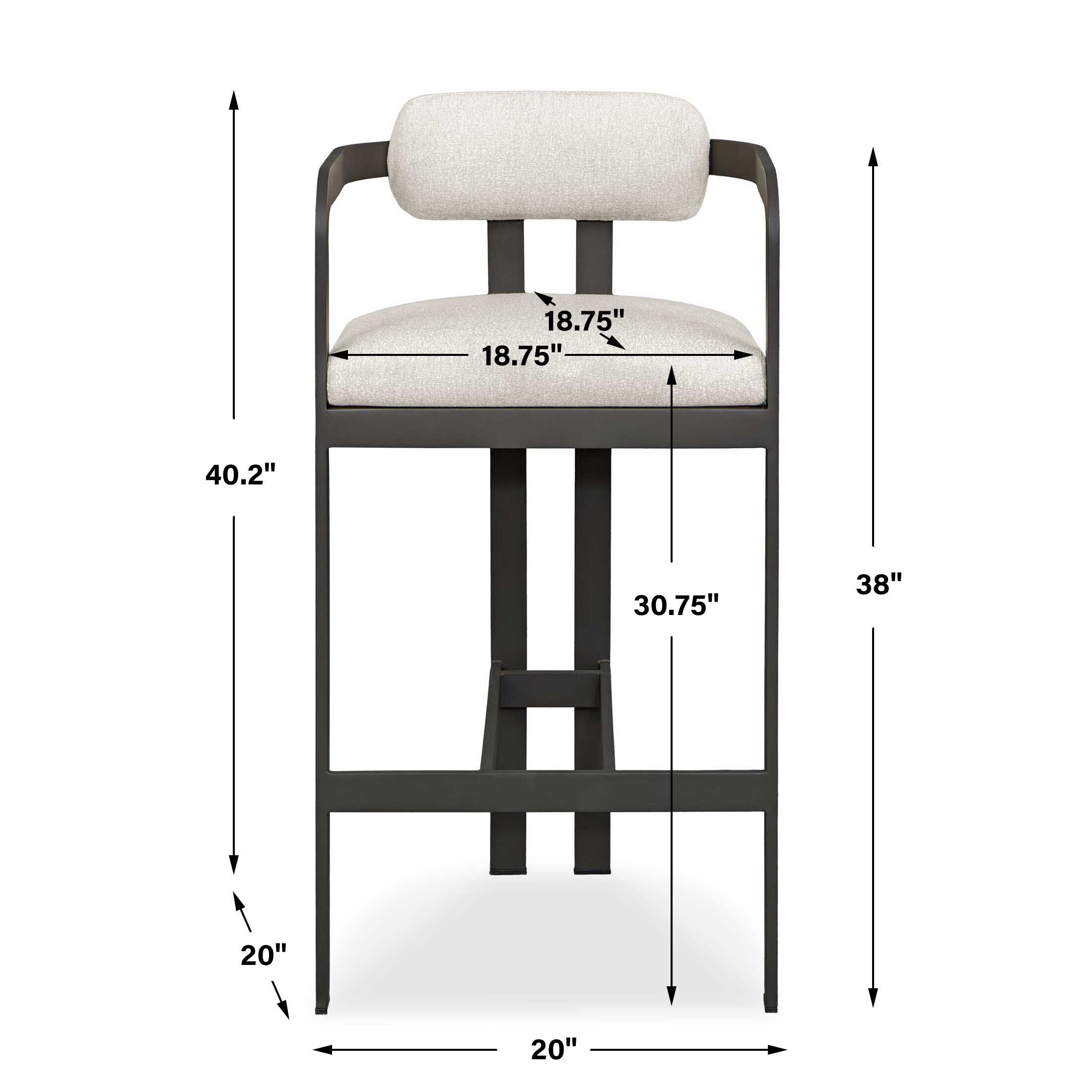 Kalmar Outdoor Bar Stool by Uttermost Collection | Decorilla