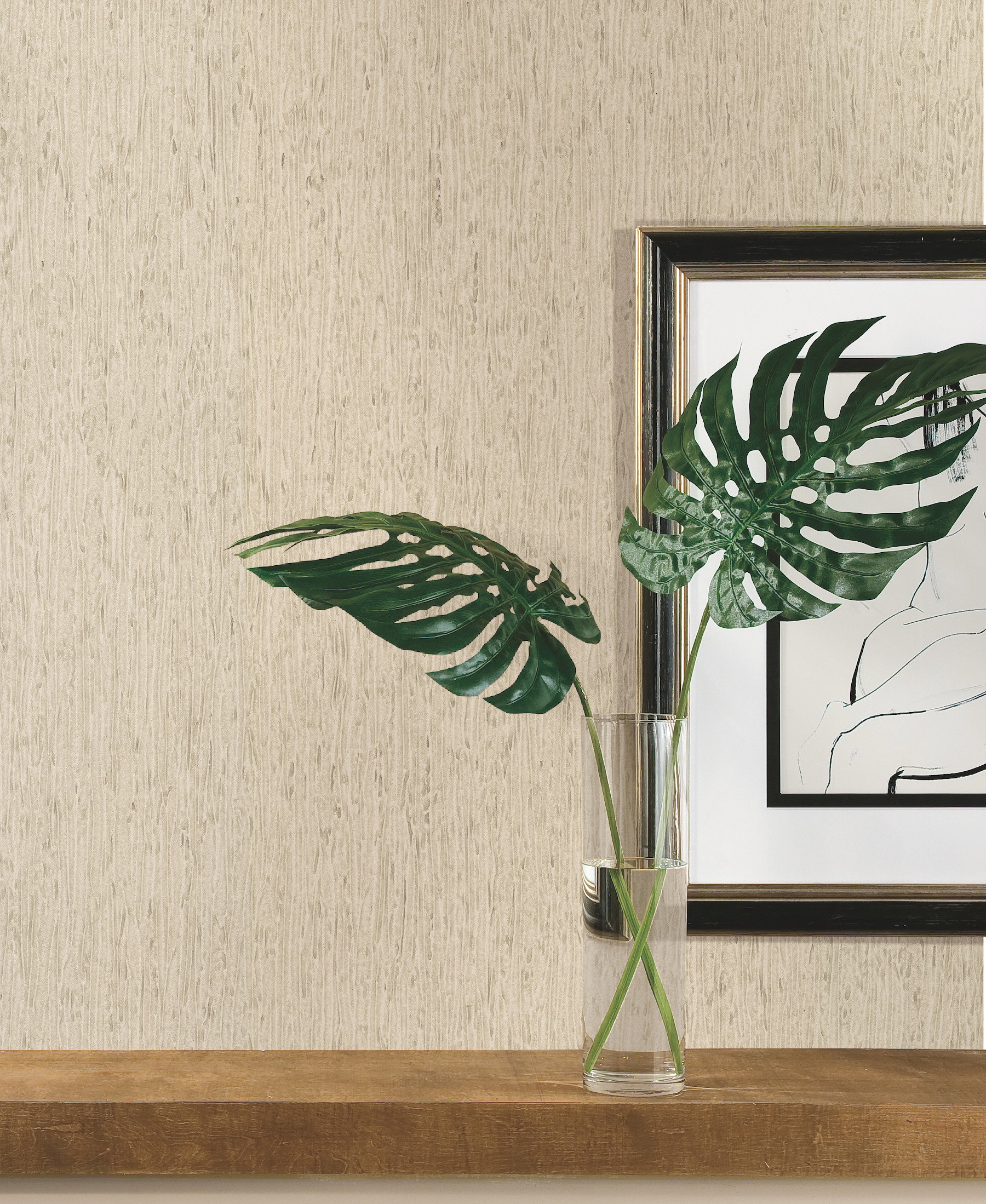 Rugged Bark Off White Wallpaper by York Wall | Decorilla