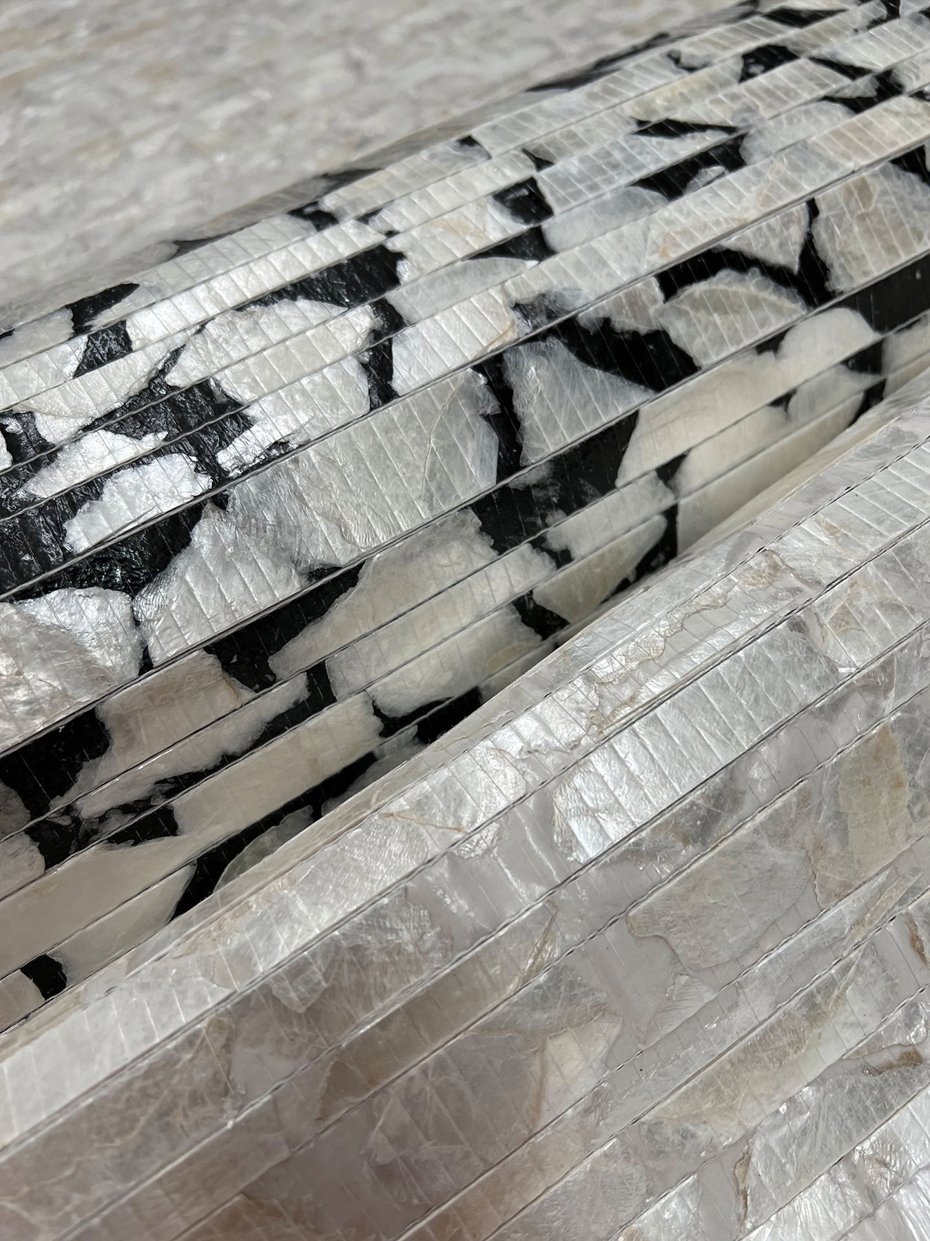 Capiz Offering Black & White Wallpaper by York Wall | Decorilla