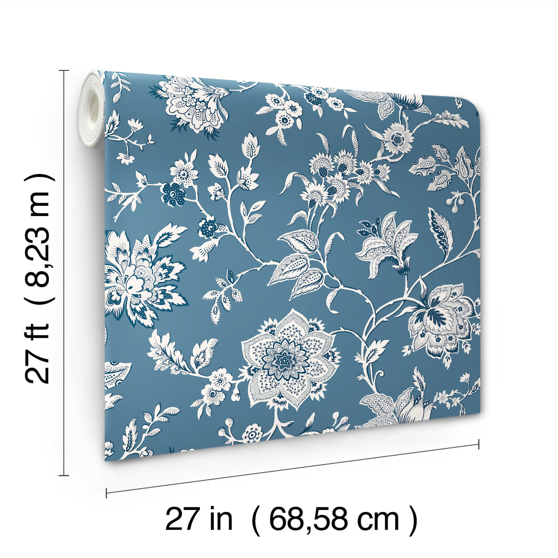 Sutton Blue Wallpaper by York Wall | Decorilla