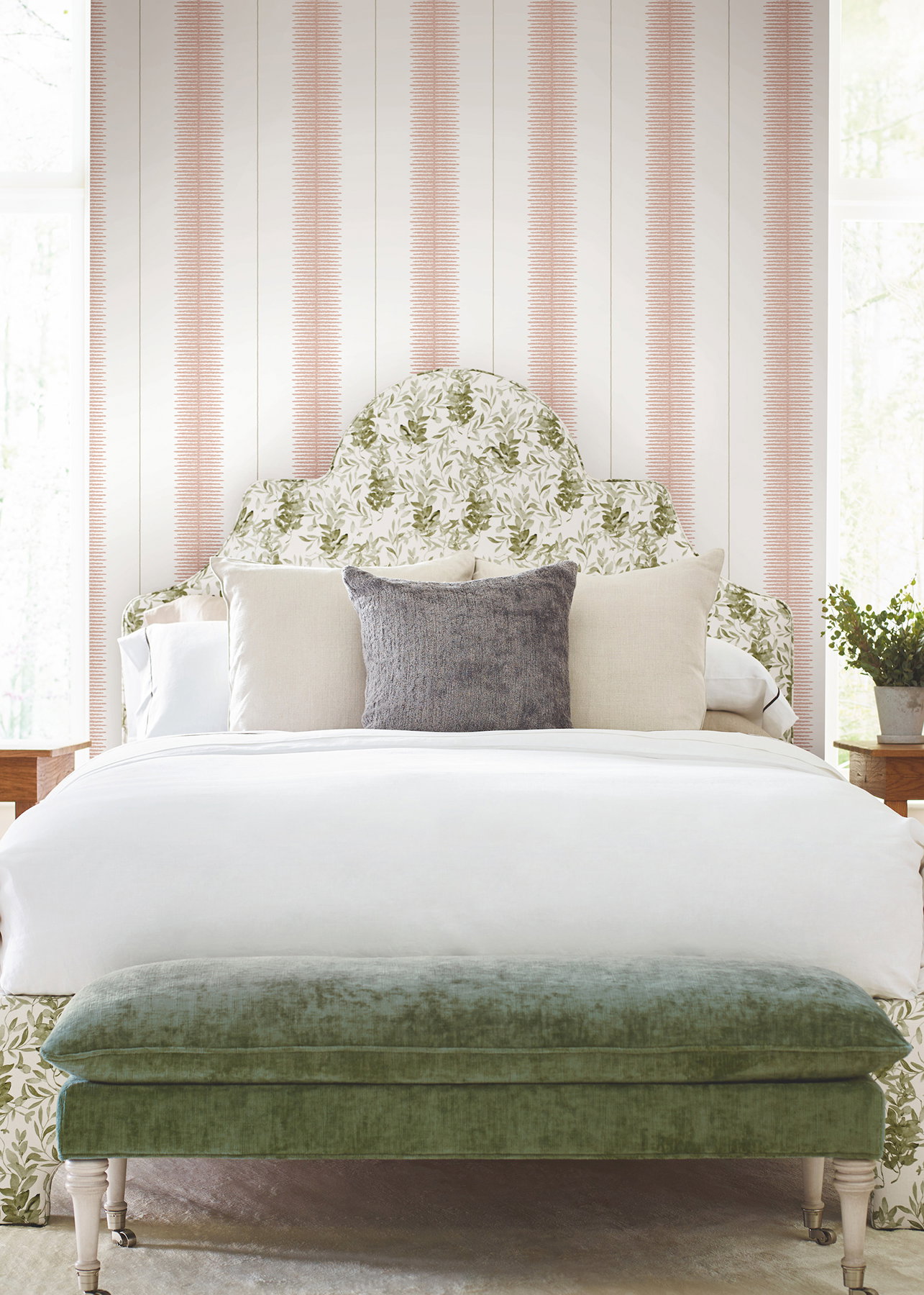 Tandem Stripe Brick Wallpaper by York Wall | Decorilla