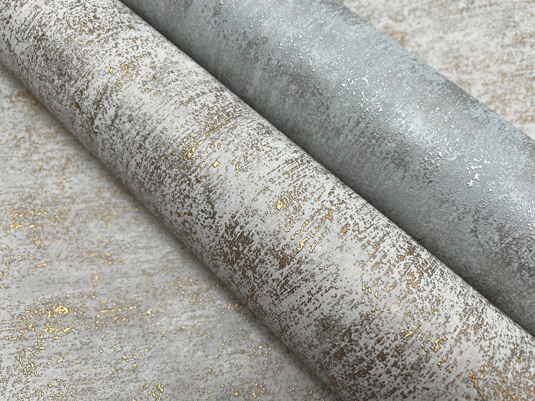 Shimmering Patina Neutral & Gold Wallpaper by York Wall | Decorilla