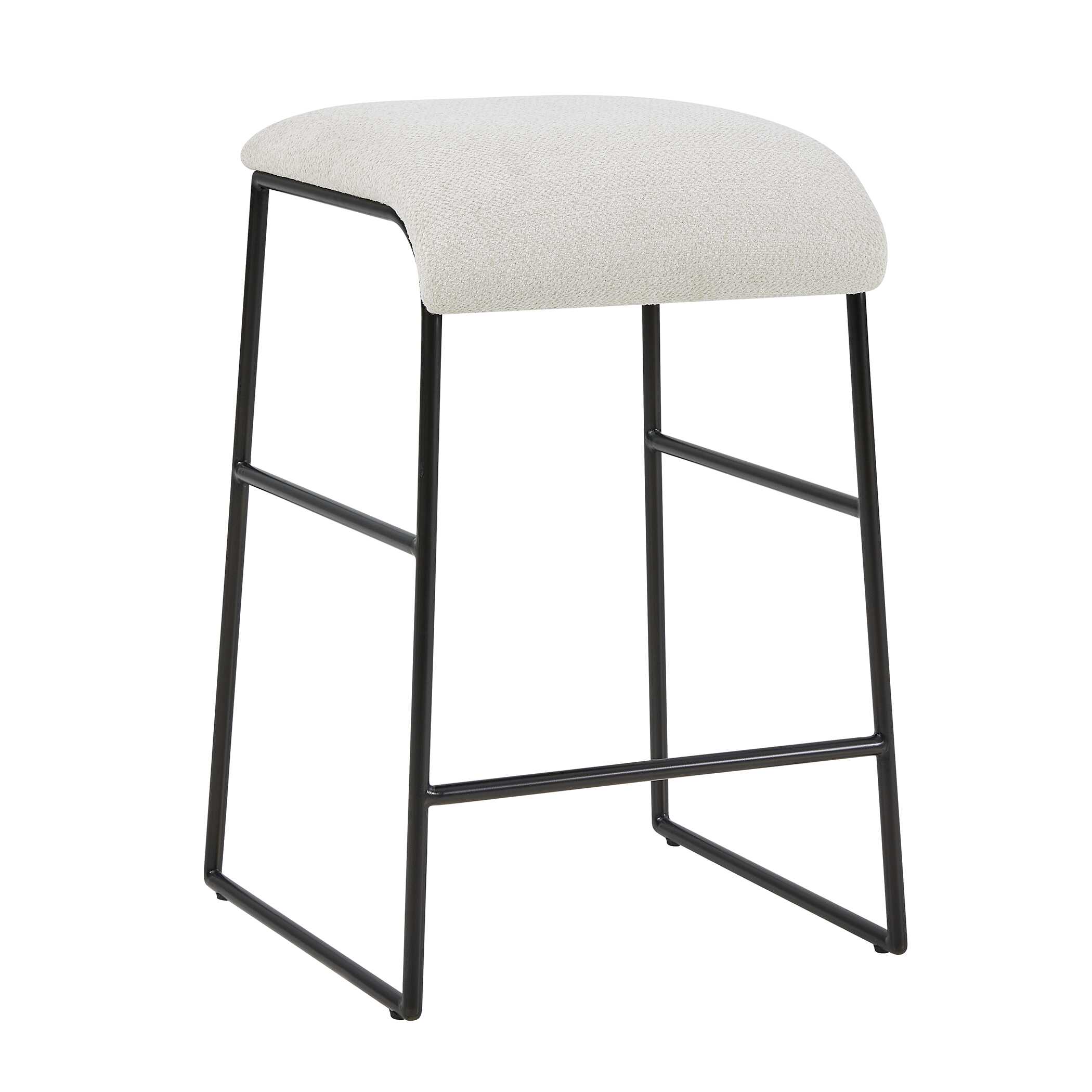Arcane Ecru Counter Stool by Uttermost Collection | Decorilla