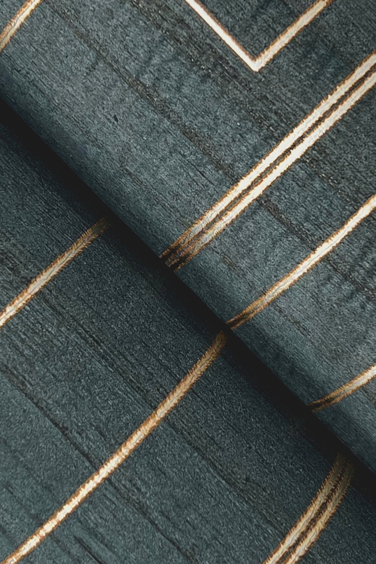 Inlay Line Peacock Wallpaper by York Wall | Decorilla